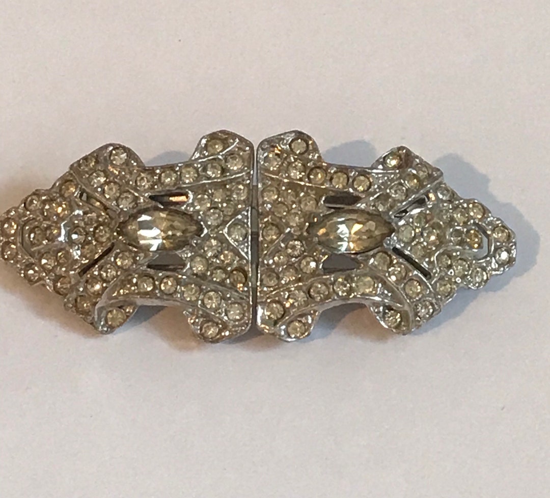 Antique Brooch Trifari Patent Number Duette Clipmates Art Deco ...
