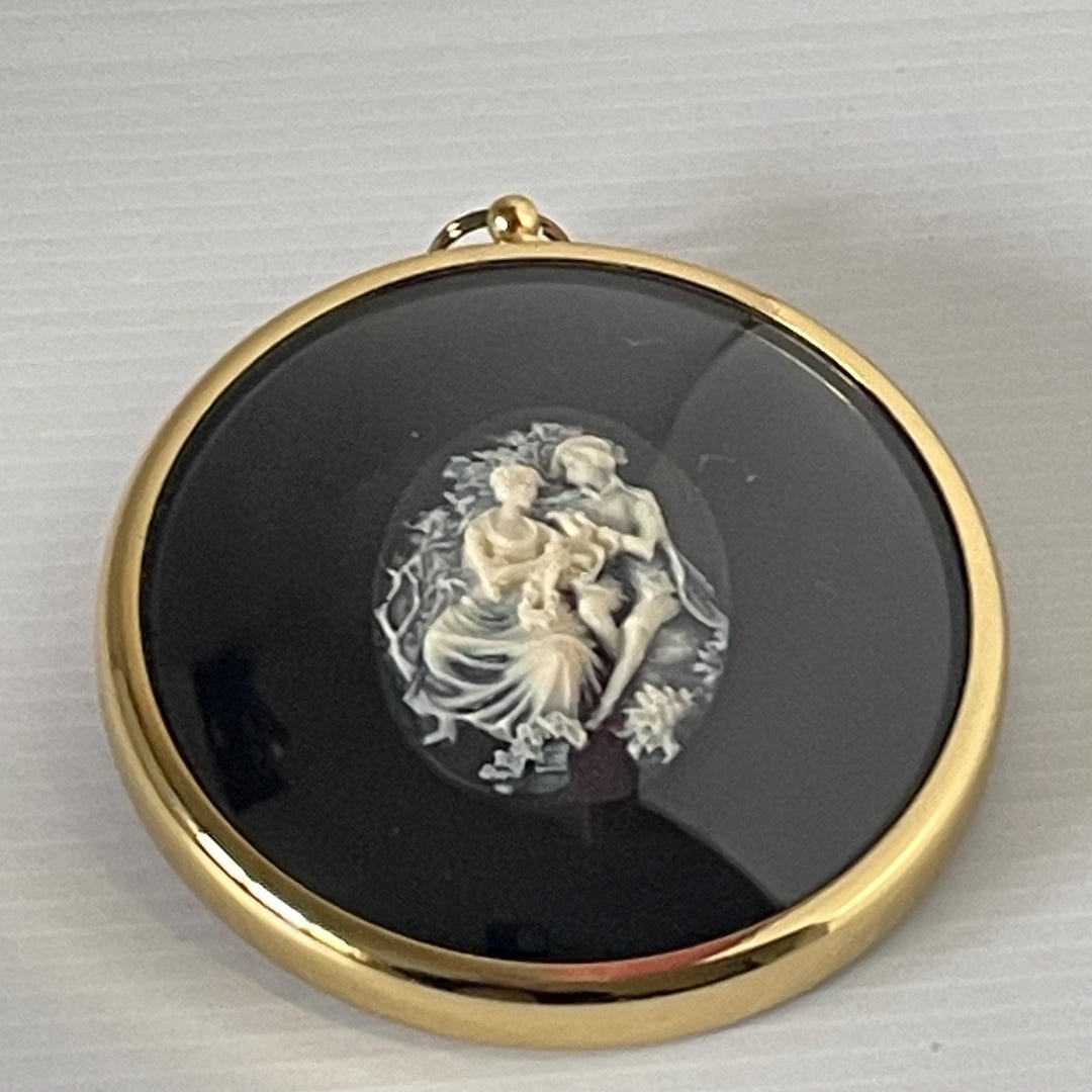 Peter Bates Miniatures Boy and Girl in Cameo Romantic Scene - Etsy