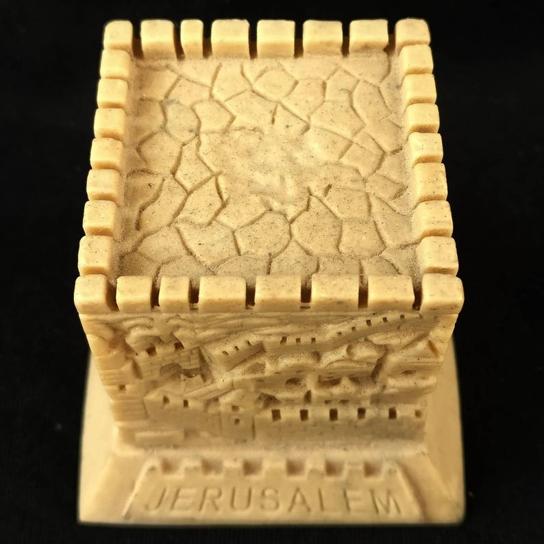 Jerusalem Souvenir the Old City of Jerusalem and Its Walls Cube Squere ...