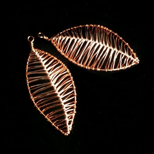 Wire Wrapped Leaf - Etsy