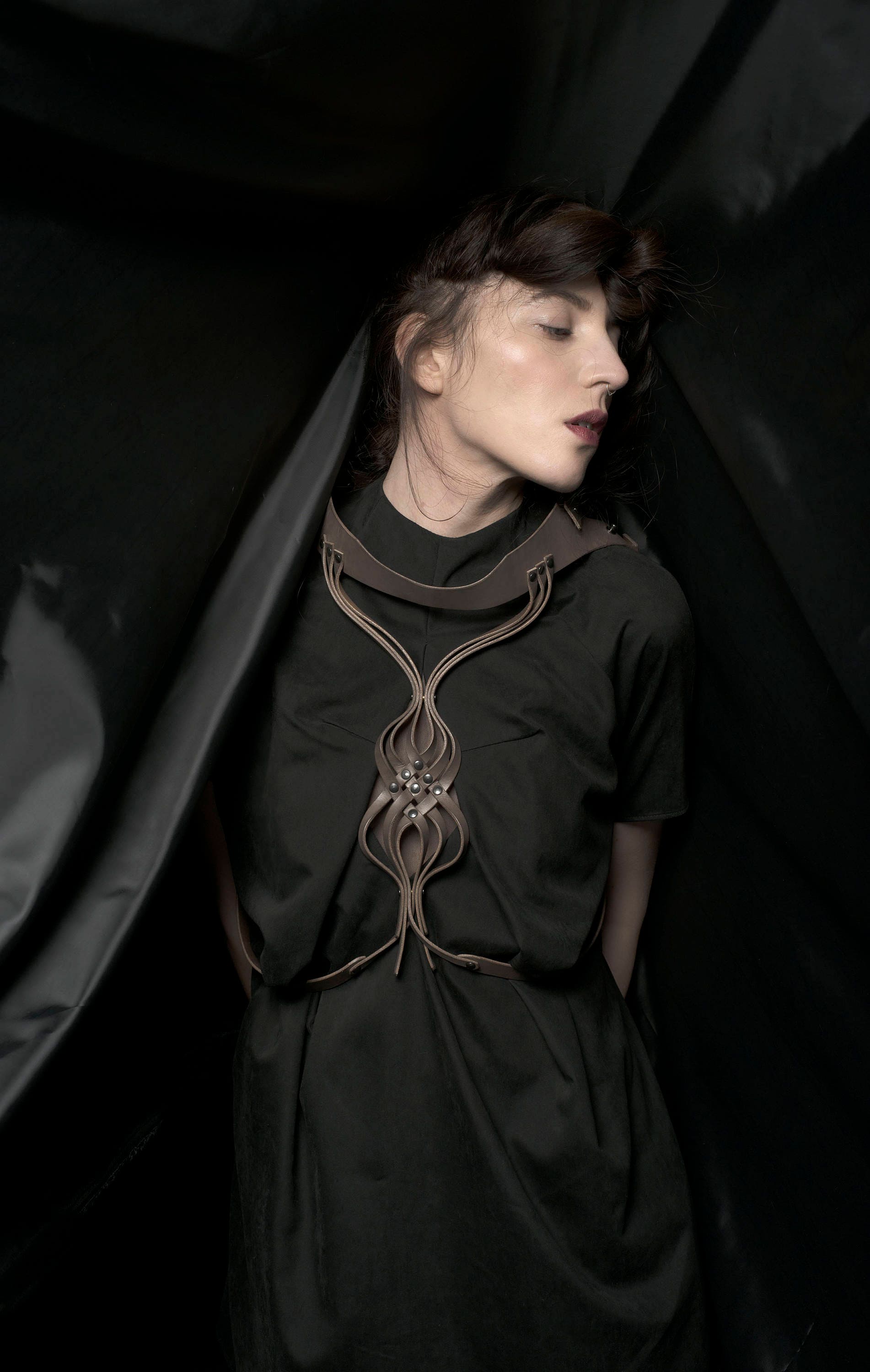 Totem Beautiful Unique Leather Body Piece, Harness - Etsy