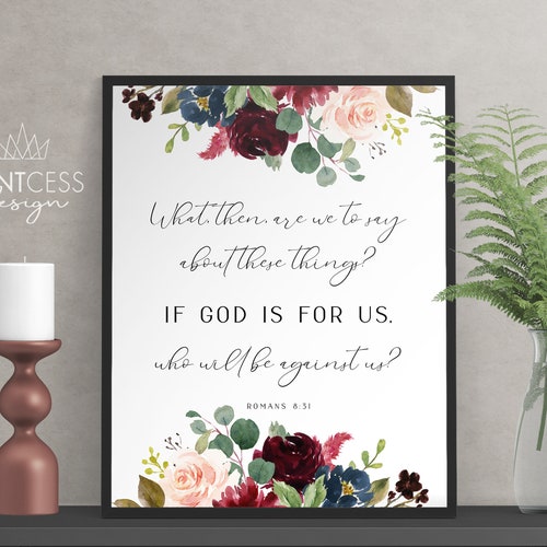 Scripture Quote Print 8x10 Digital Download Printable Wall | Etsy