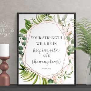 Scripture Quote Print 8x10 Digital Download Printable Wall - Etsy