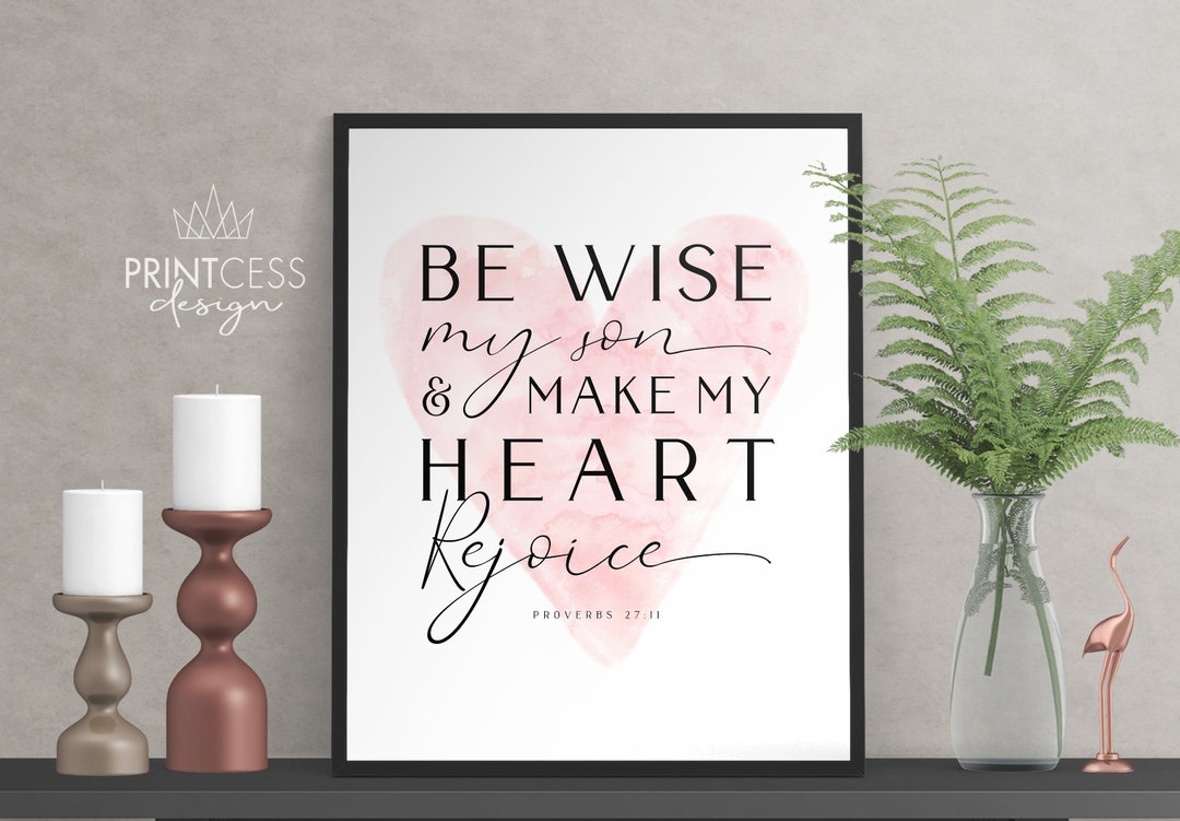 Proverbs 27:11 8x10 Digital Download Printable JW Jehovahs Witness - Etsy