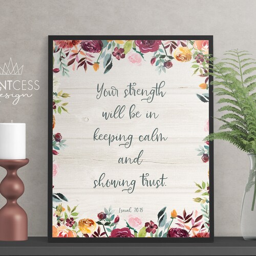 Scripture Quote Print 8x10 Digital Download Printable Wall - Etsy