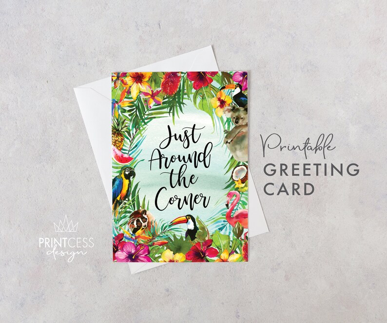 Printable Greeting Card 5x7 Folded Size | Etsy