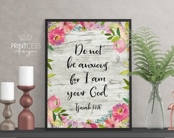 Scripture Quote Print 8x10 Digital Download Printable Wall | Etsy
