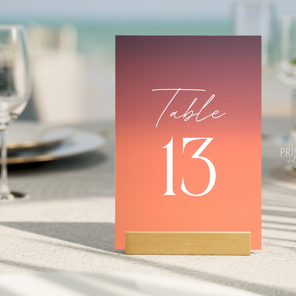 Party Table Numbers - Etsy