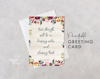 Printable Greeting Card 5x7 Folded Size - Etsy