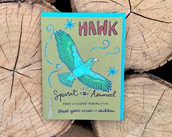 Hawk Birthday Card - Etsy