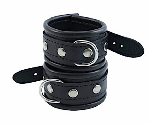 VEGAN LINE Shackles Handcuffs With D-rings BDSM Bondage Fetish - Etsy