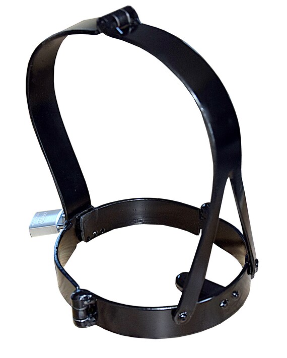 Hand Forged Iron Mask Scolds Bridle Fetish Bdsm Bondage Etsy
