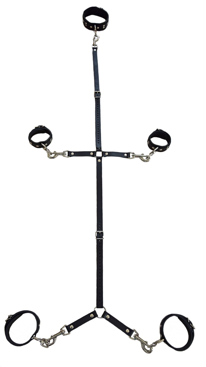Full Body Kit With Collar Handcuffs and Ankle Cuffs With - Etsy