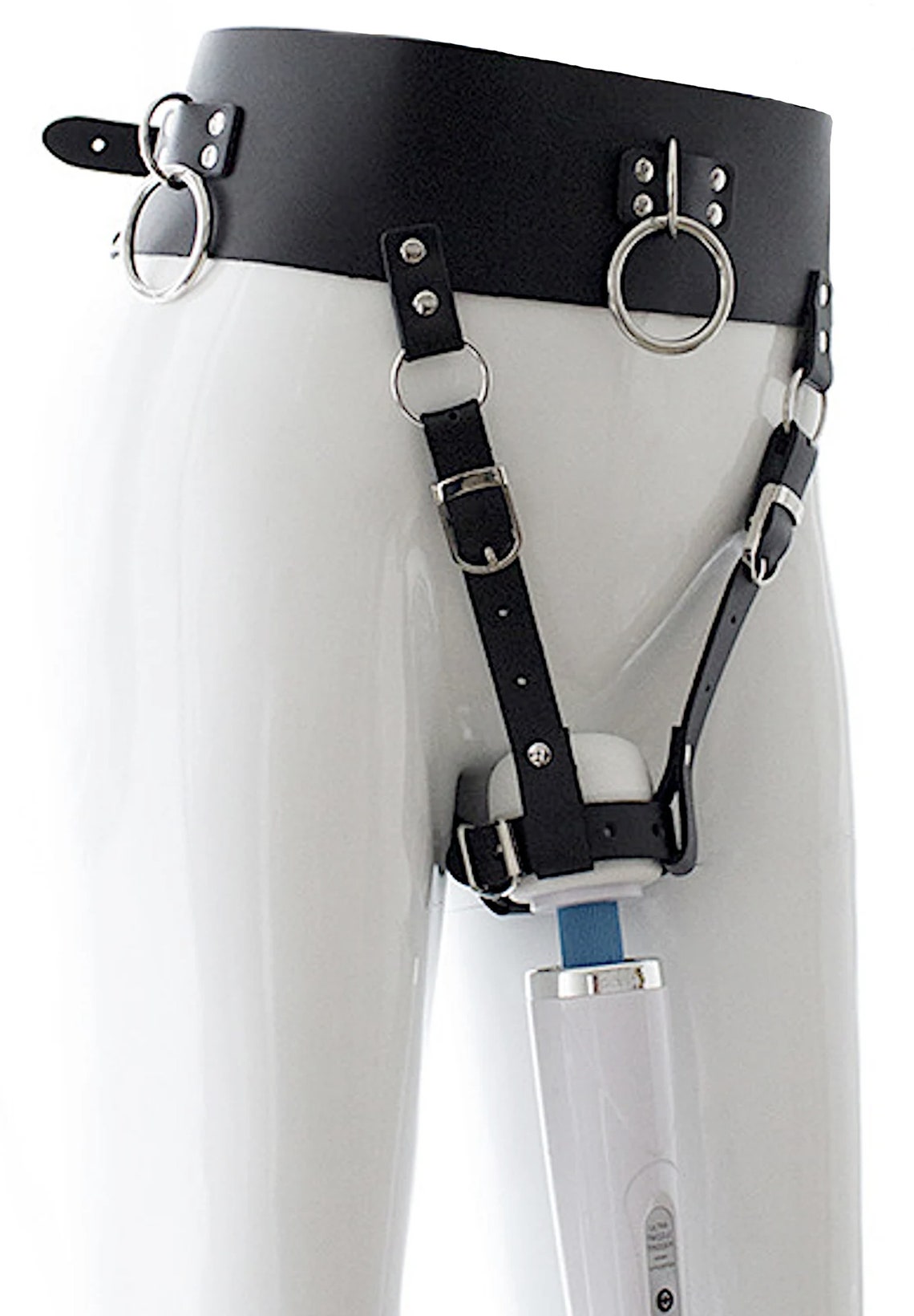 Bdsm Forced Orgasm Belt Harness With Rod Vibrator Mount Etsy