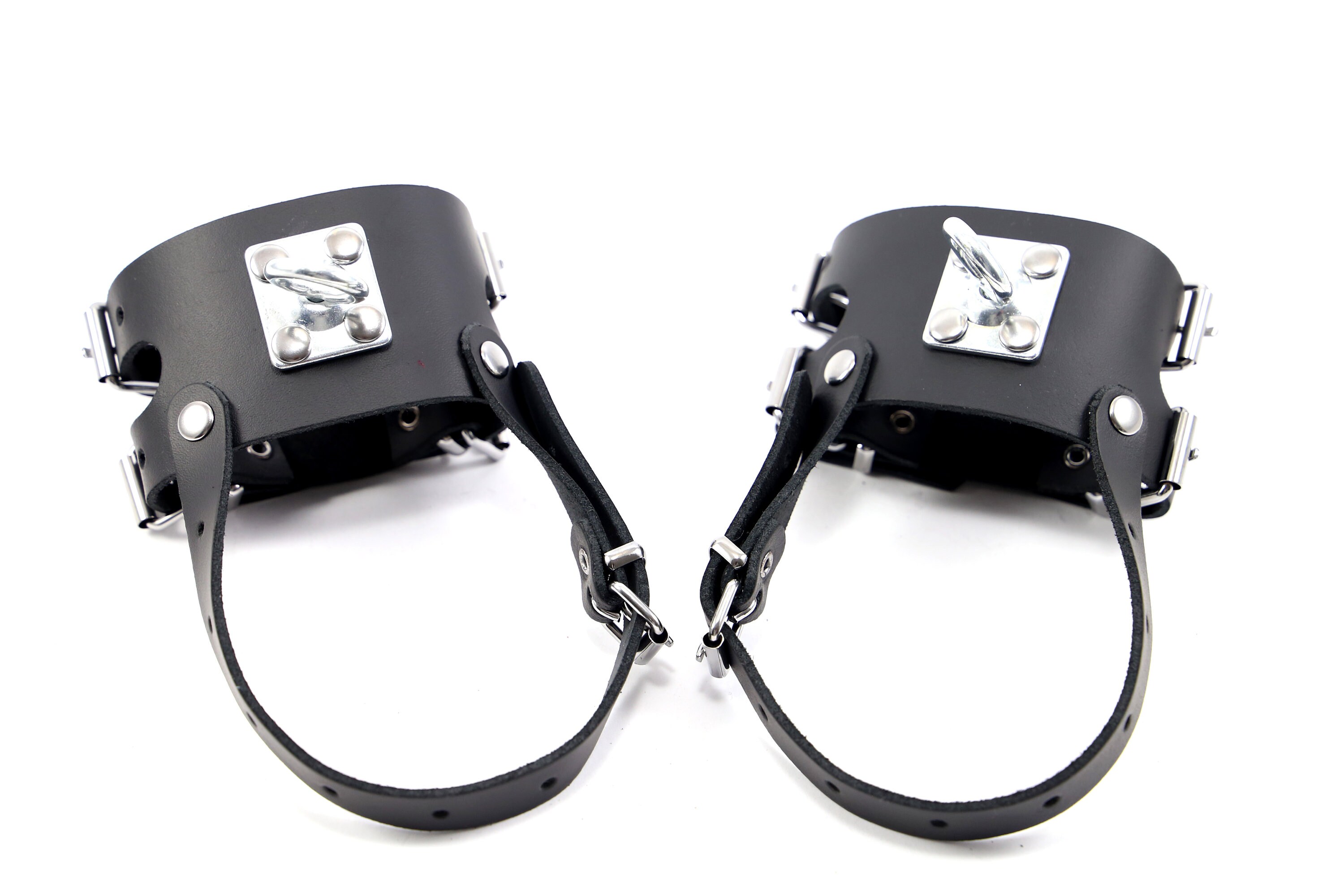 Foot Shackles Heel Shackles With Rotating Ring / Leather - Etsy Australia