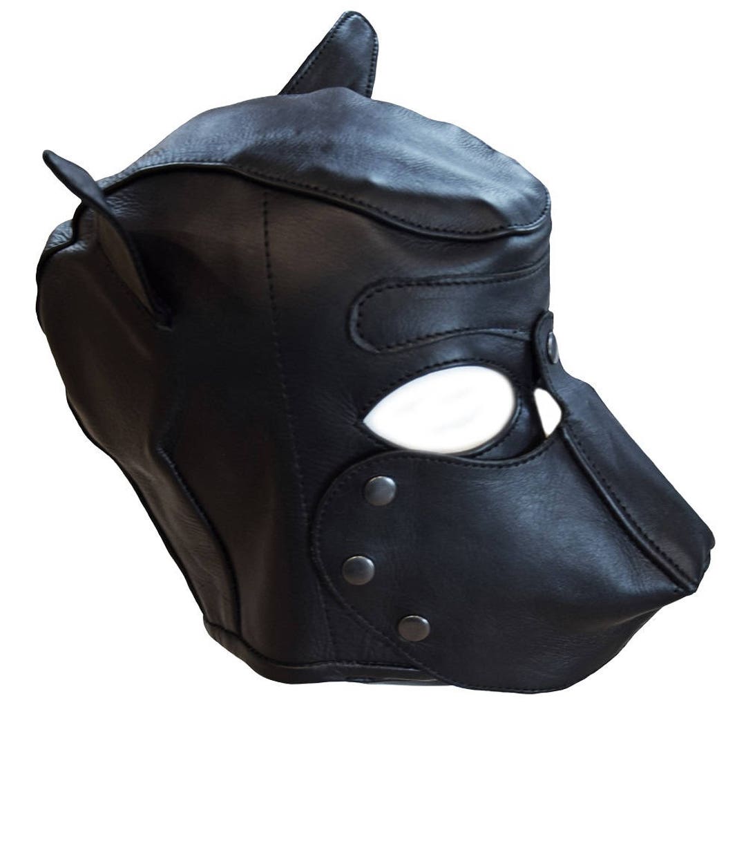 Fetish BDSM Head Mask Leather Mask HUND Dog Mask Leather - Etsy