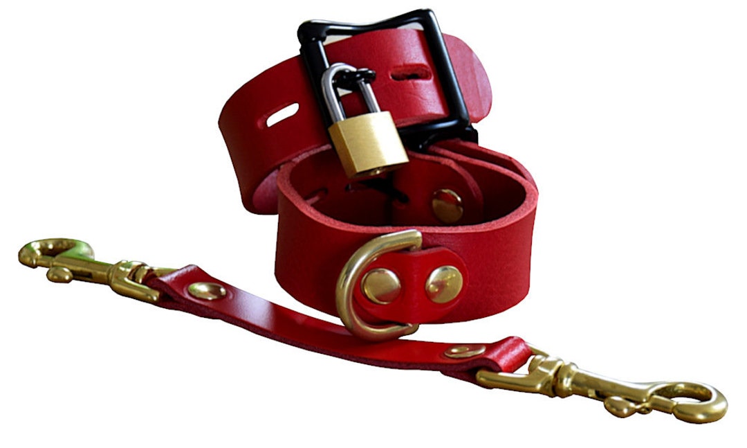 Lockable Premium Cuffs Wrist Cuffs Leather Cuffs With D-rings - Etsy