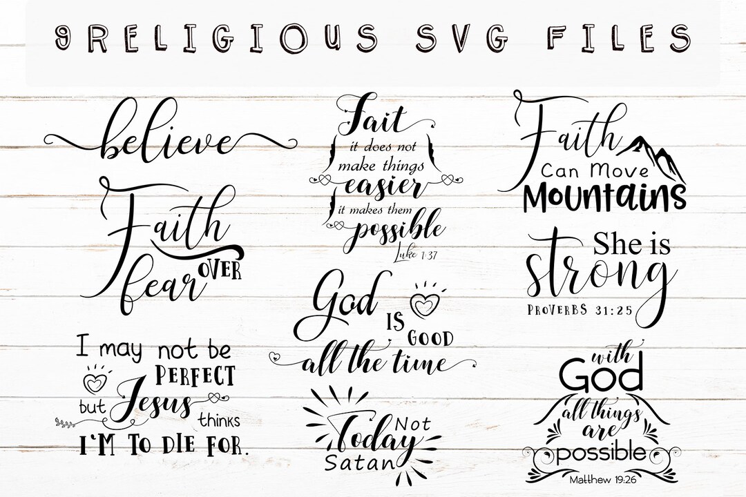 Religious Svg Bundle, Bundle Svg, Bible Verse Svg, Religion Sign ...