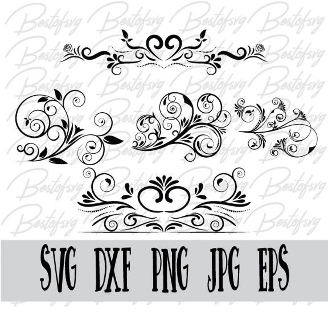 Swirl Vector Svg Png Dxf Eps Jpg Files Silhouette Svg File Circuit ...