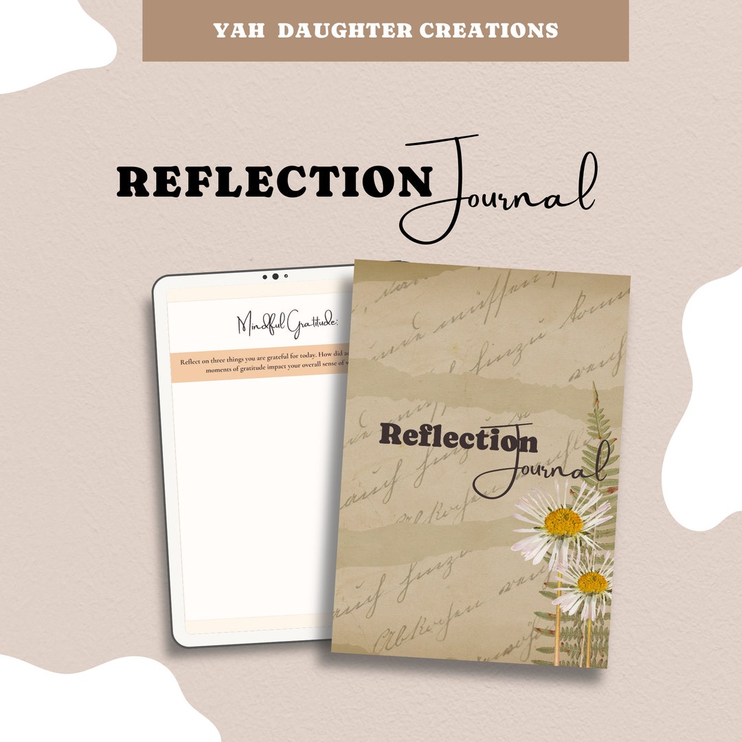 Reflection Journal | Reflection Journal Printable | Self-discovery ...