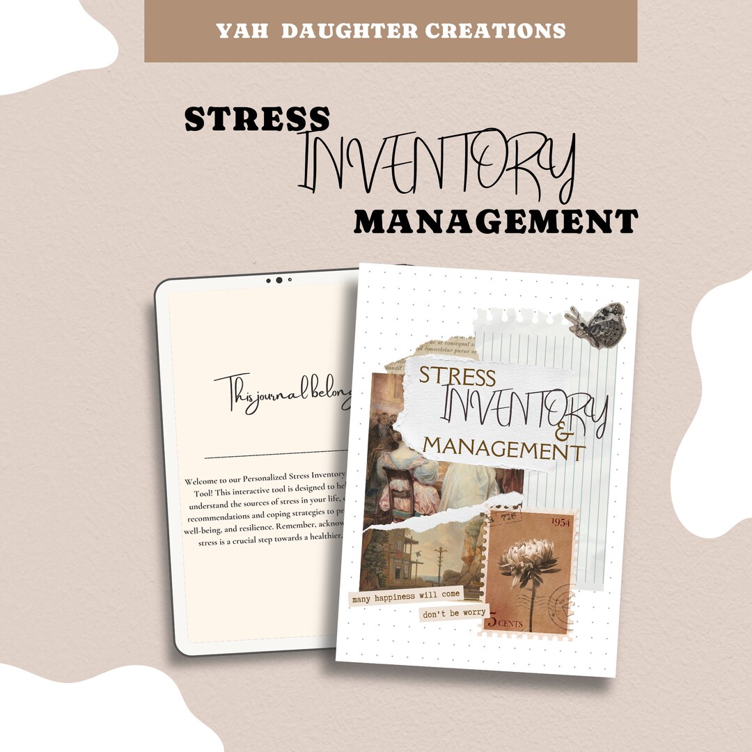 Stress Inventory Management | Stress Management Journal Anxiety Relief ...