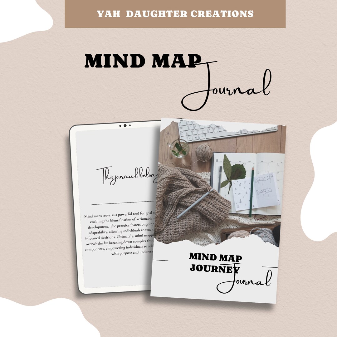 Mind Map Creative Journal | Mindfulness Planner | Thought Mapping ...
