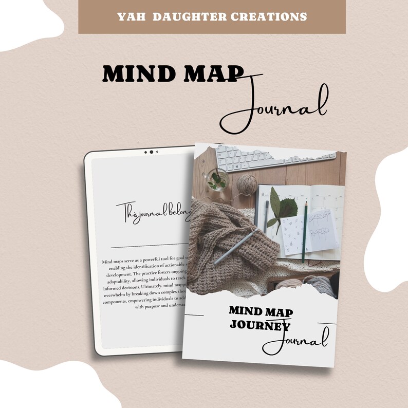 Mind Map Creative Journal | Mindfulness Planner | Thought Mapping ...