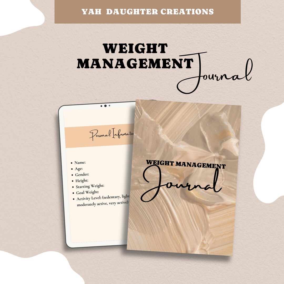 Weight Management Journal Printable | Printable Fitness and Nutrition ...