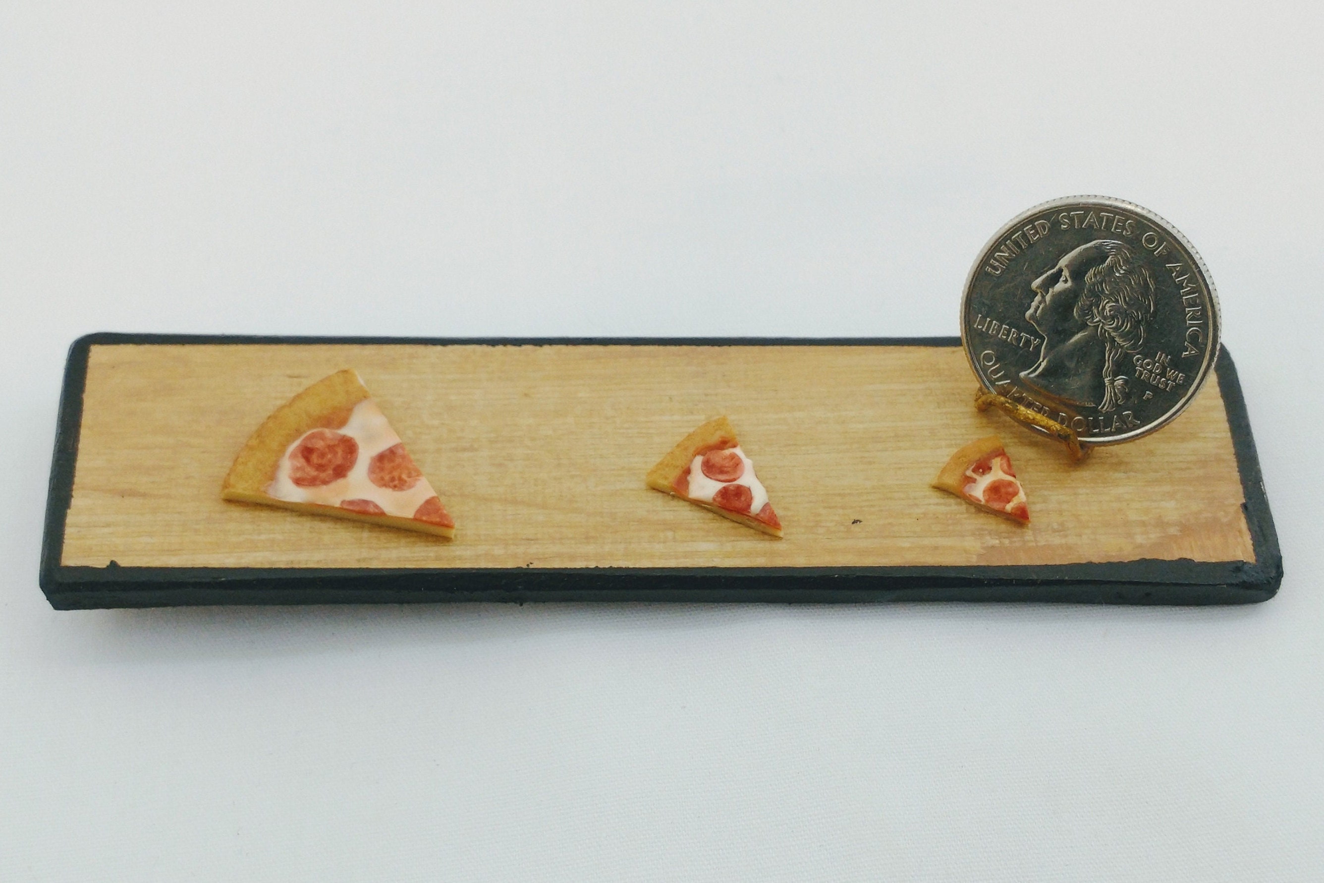 Miniature Pepperoni Pizza Slice: Dollhouse Food (1/6, 1/12, 1/24 Scale ...