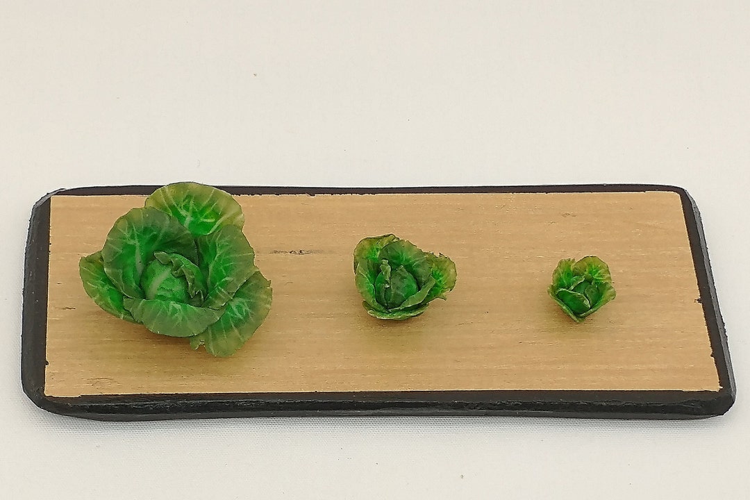 Miniature Cabbage Head: Dollhouse Groceries (1/6, 1/12, 1/24 Scale) - Etsy