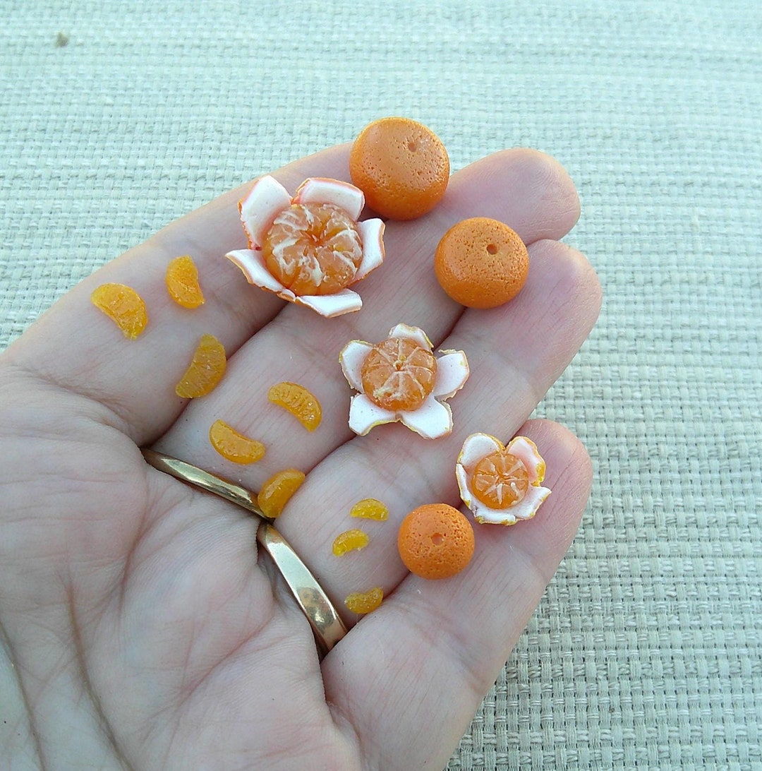 Miniature Orange, Pealed, Segment, 1/6, 1/12, 1/24, Dollhouse Orange ...