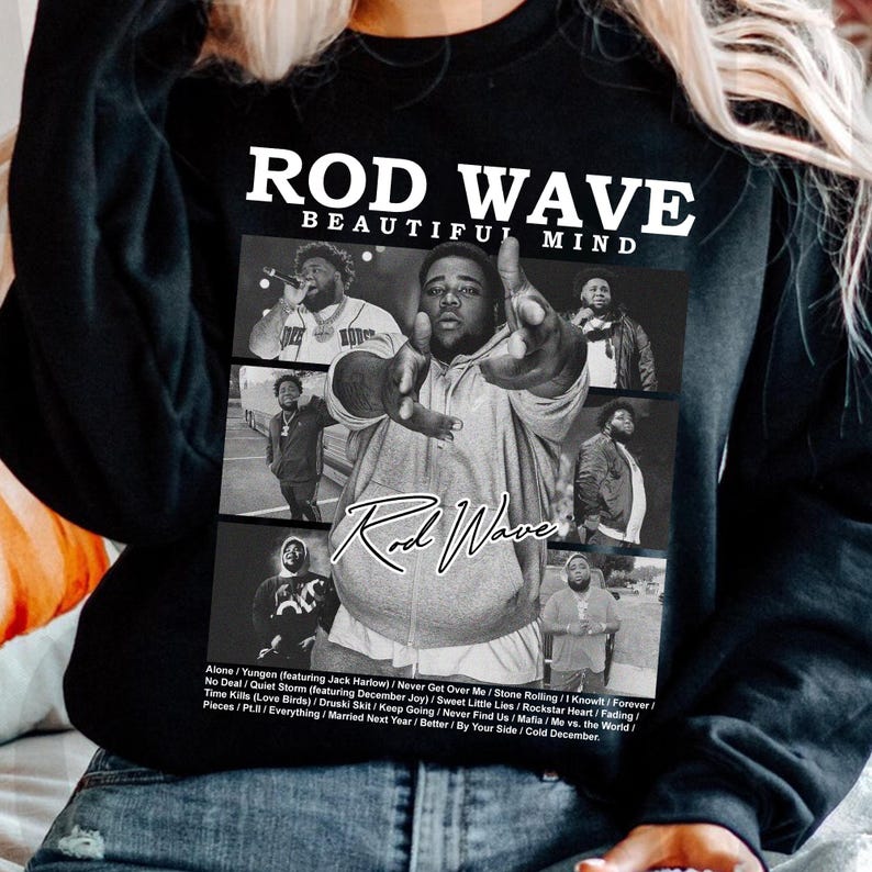Rod Wave Nostalgia PNG File, Rod Wave 90s Rap Music, Rapper Rod Wave ...