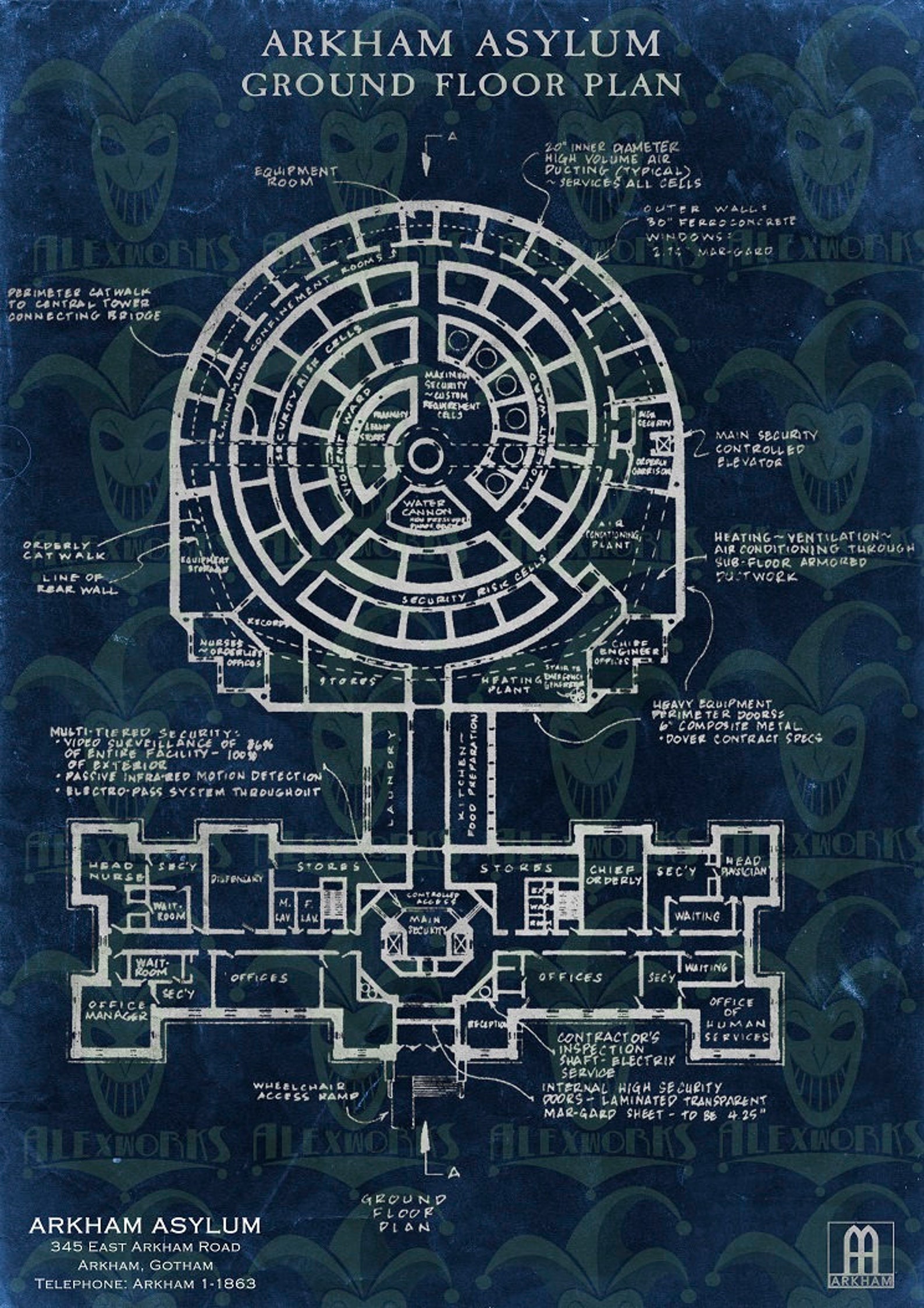 Arkham Asylum Digital Printable Pack / Customizable Files | Etsy