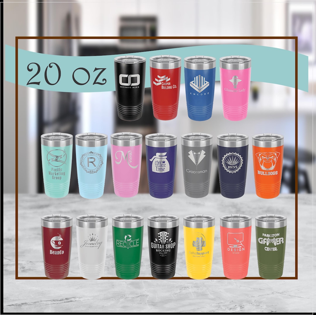 Personalized 20 Oz Tumbler With Lid That Closes and Reusable Straw ...