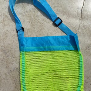 Personalized Seashell Mesh Tote, Kids Beach Bag, Summer Pool ...