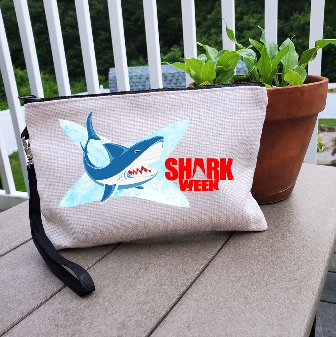 Period Essentials Bag, Shark Week, Period Bag for Girls, Shark Week ...