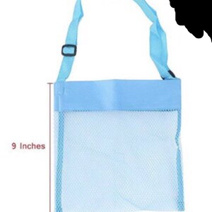 Personalized Seashell Mesh Tote, Kids Beach Bag, Summer Pool ...