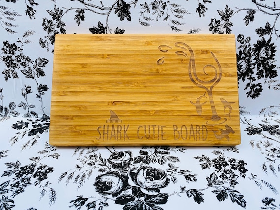Shark cutie board chopping board cutting board funny | Etsy