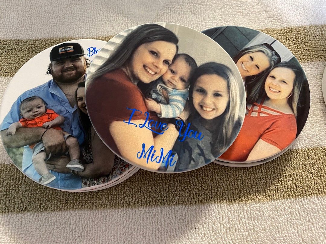 Coasters, Custom Printed Sandstone Coasters, Personalized Sandstone ...