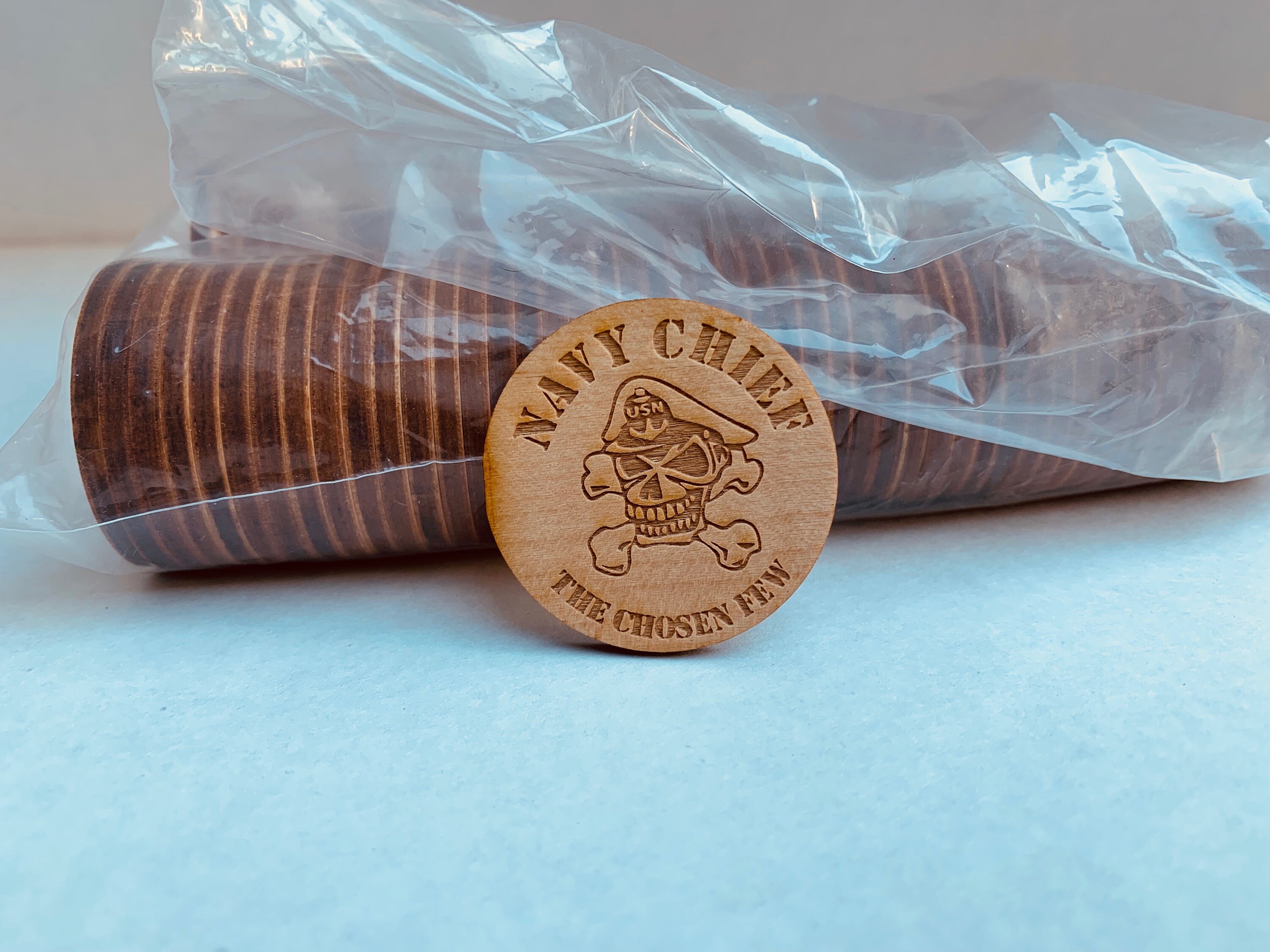 Custom coins Double sided wooden tokens wood coins festival | Etsy