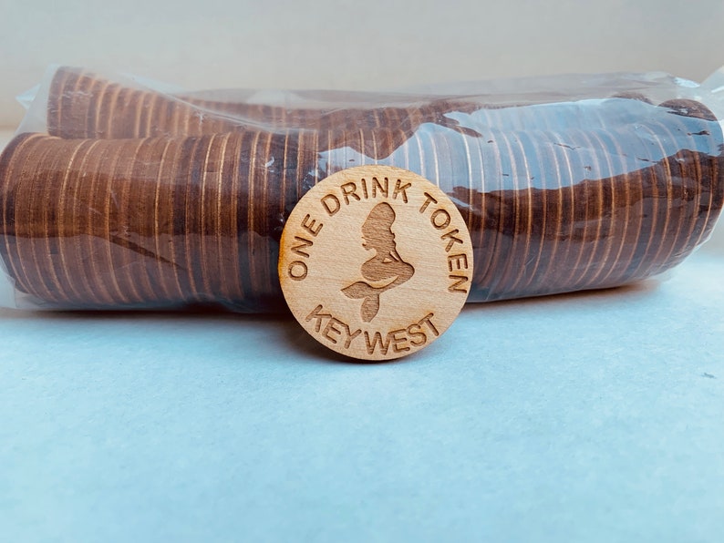 Custom Coins Double Sided Wooden Tokens Wood Coins Festival - Etsy