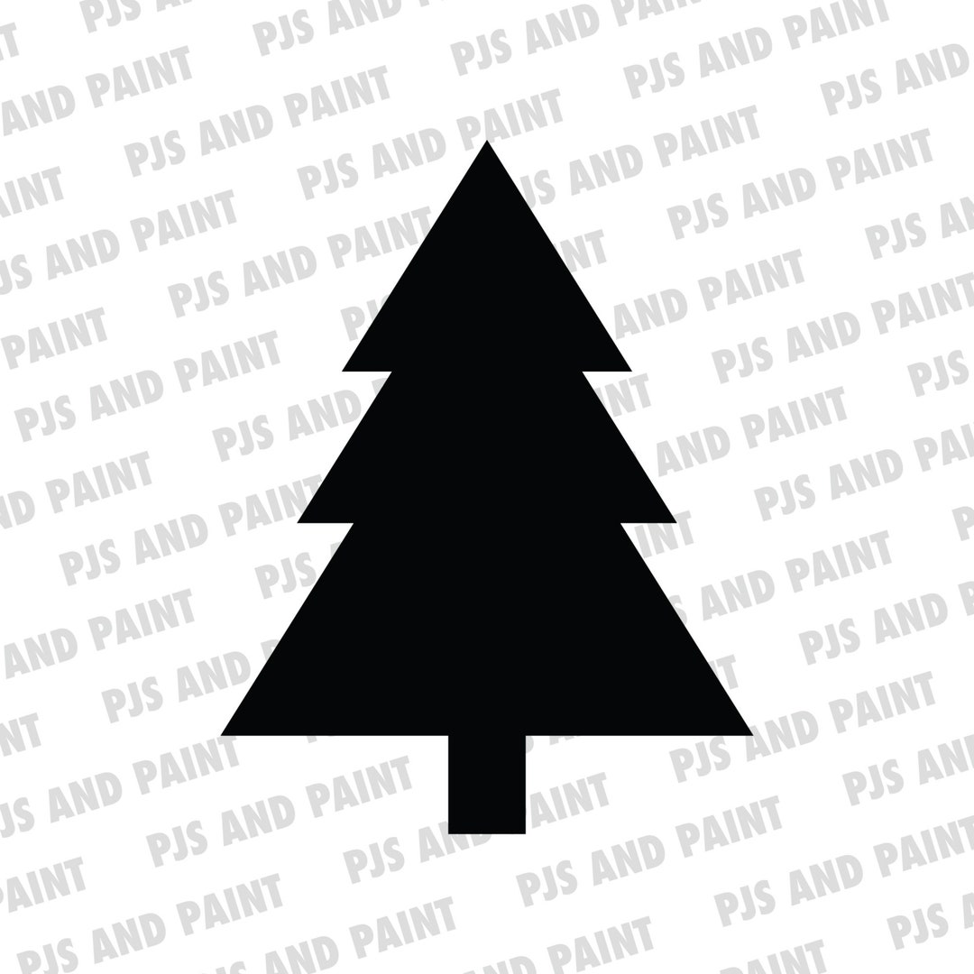 Simple Christmas Tree SVG, Christmas Clipart, Christmas Tree Cut File ...