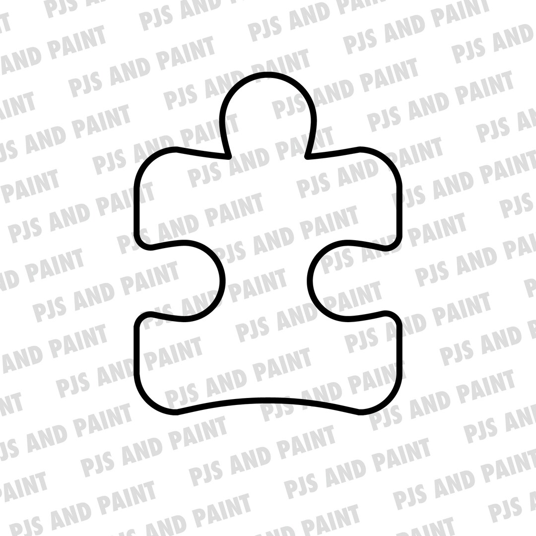 Puzzle Piece Outline SVG, Vector Puzzle Piece, Jigsaw Puzzle Piece Svg ...