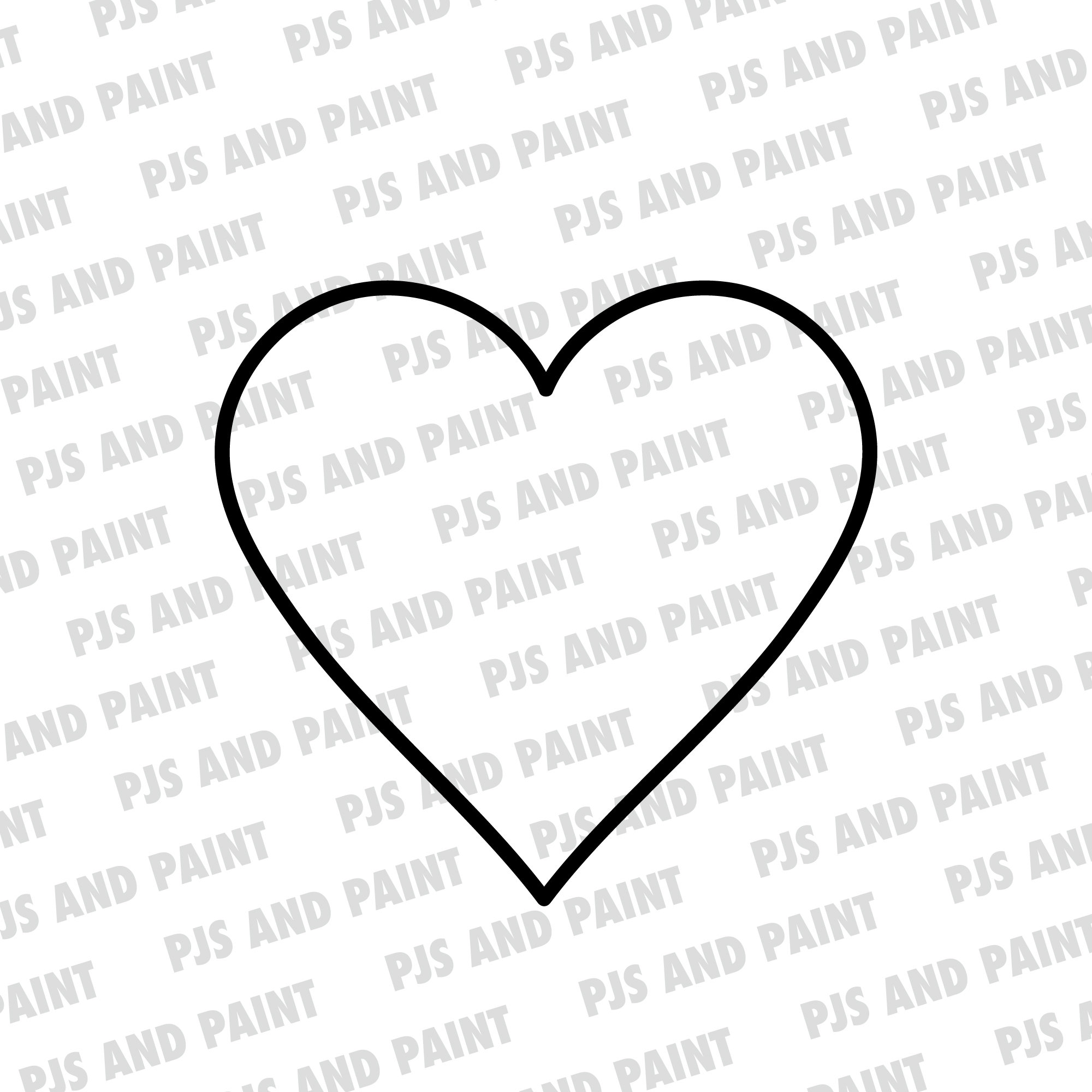 Fancy Heart Outlines