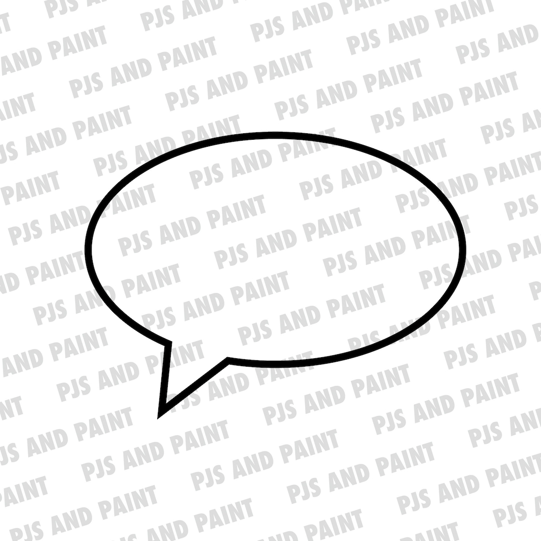 Speech Bubble Outline Svg, Vector Speech Bubble, Text Bubble, Comic ...