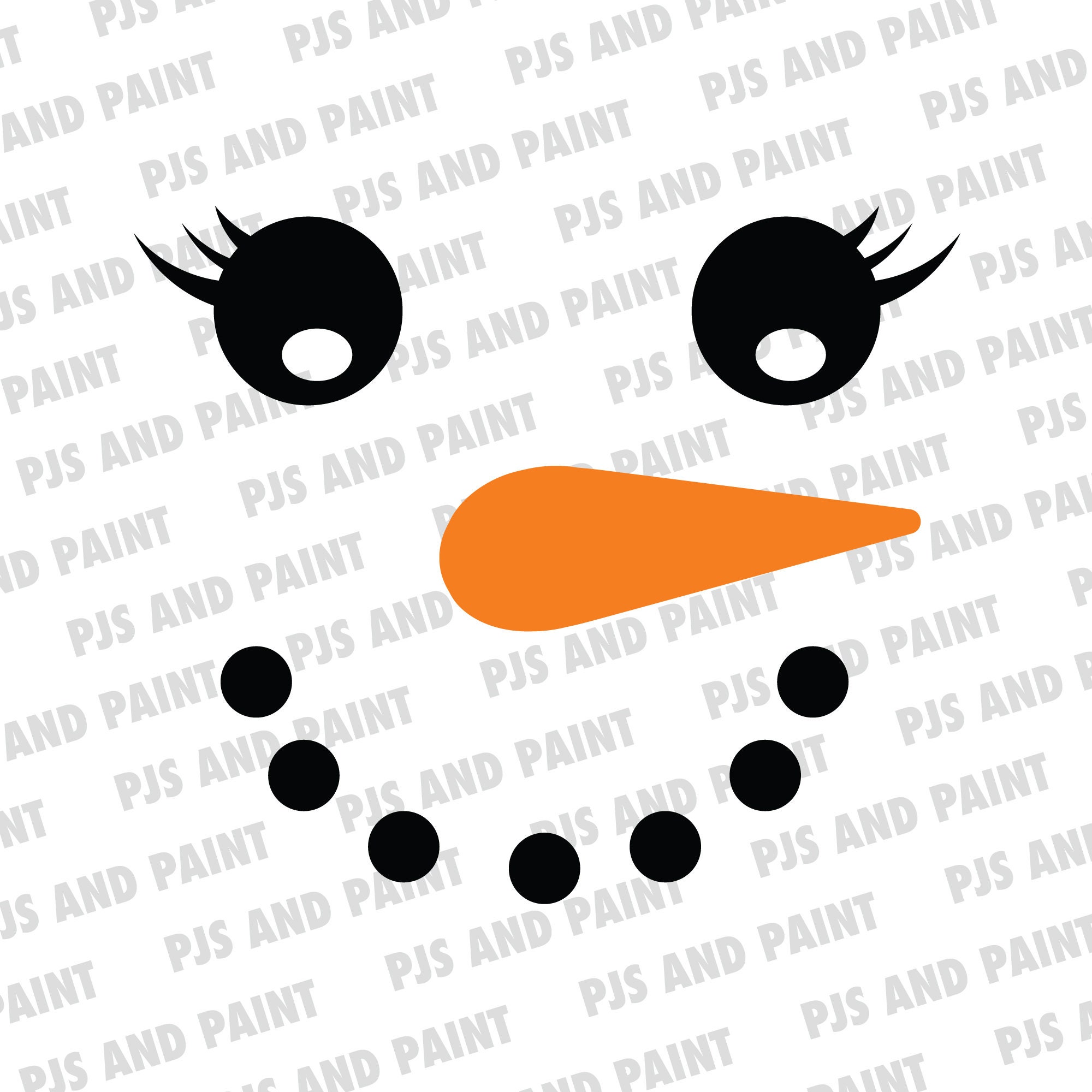 Snowman Face Clipart
