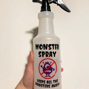Monster Spray SVG, Monster Spray Printable Label, Go Away Monster Spray ...