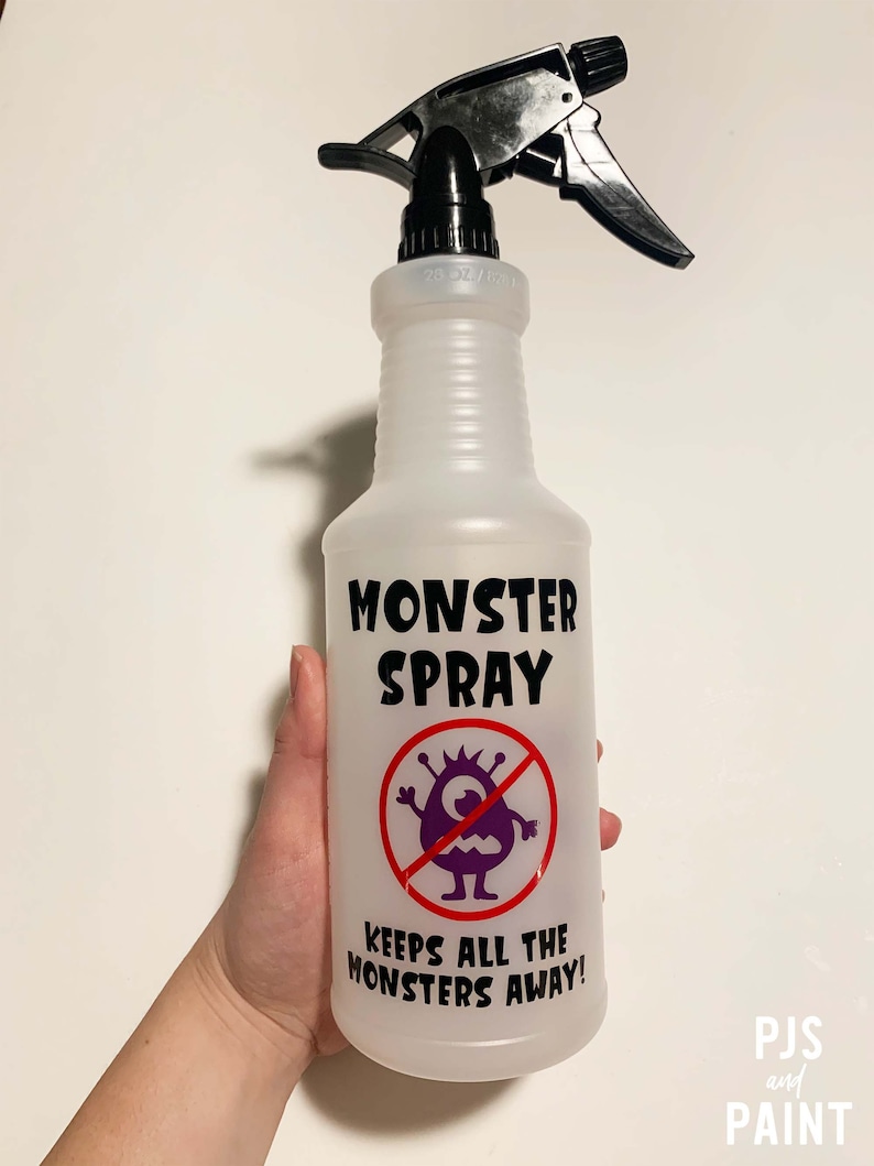 Monster Spray SVG Monster Spray Printable Label Go Away | Etsy