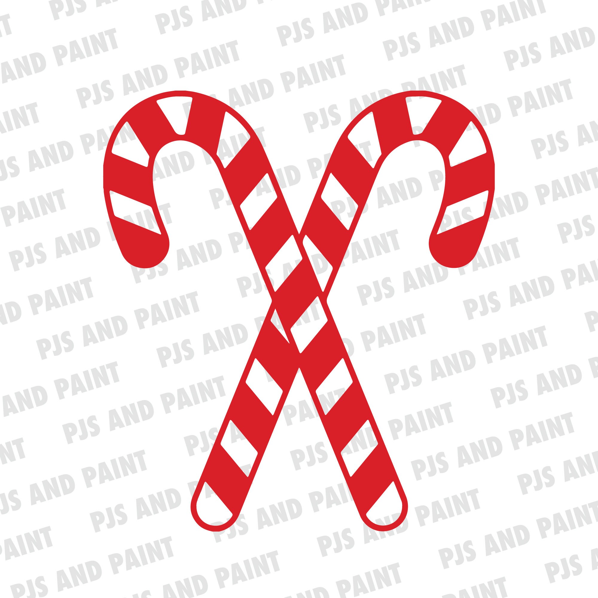 Two Candy Canes SVG Red Candy Cane Svg Christmas Candy Cane - Etsy ...