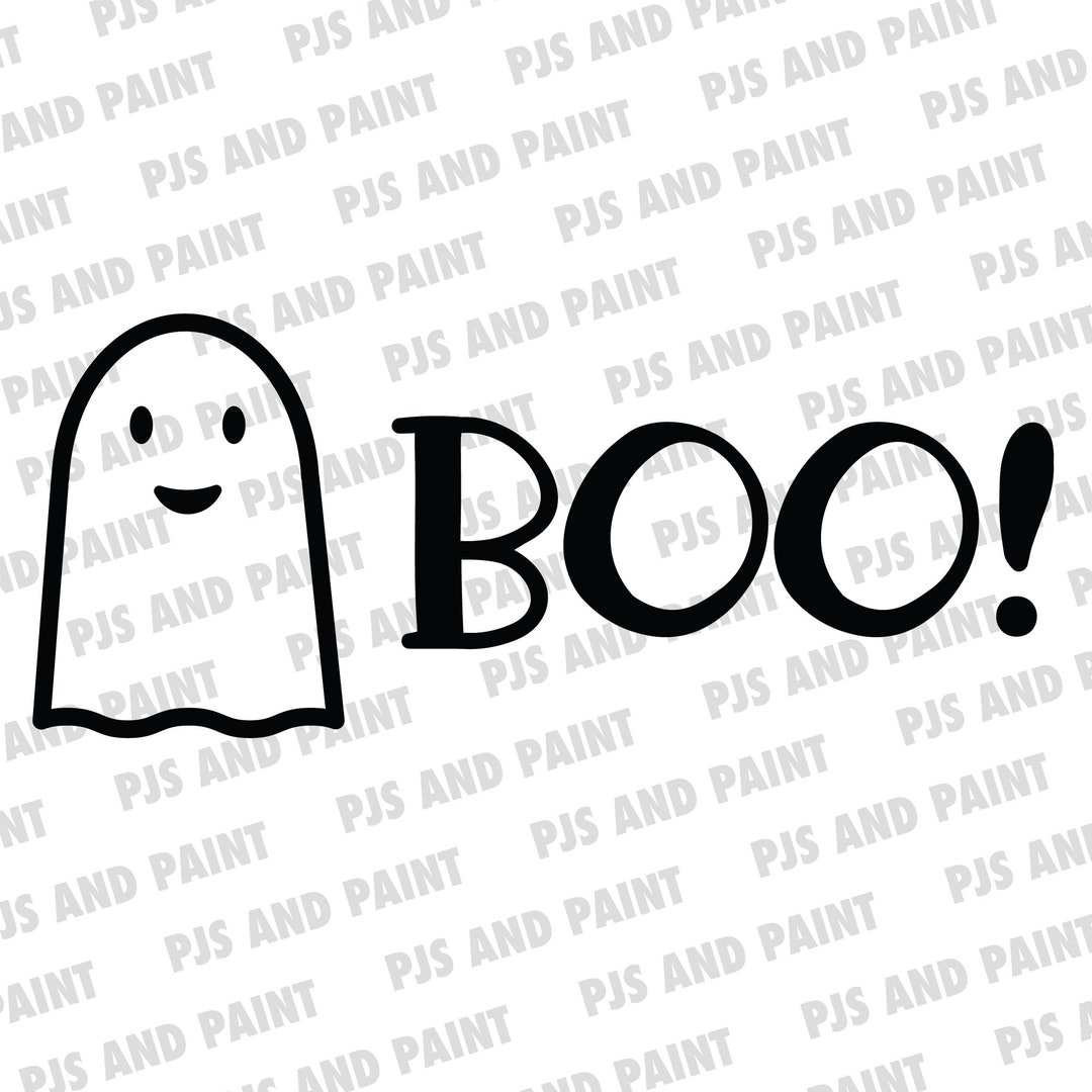 Ghost Boo SVG, Ghost Svg, Boo Svg, Halloween Cut Files, Digital ...